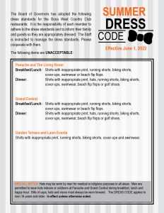 Boca West | Dress Code