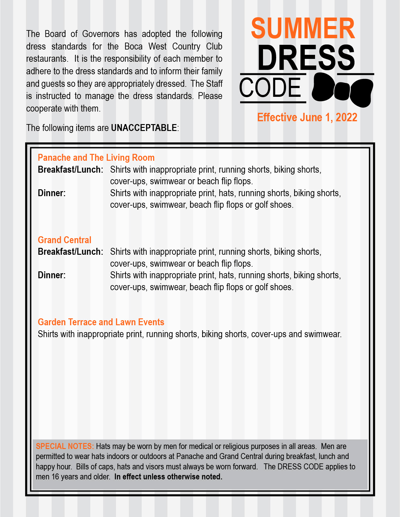 Boca West | Dress Code