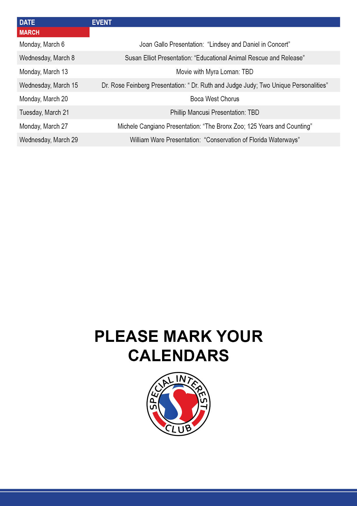 Boca West | Charities and Organizations