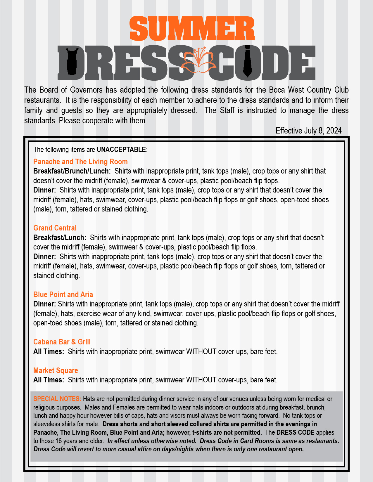 Boca West | Dress Code