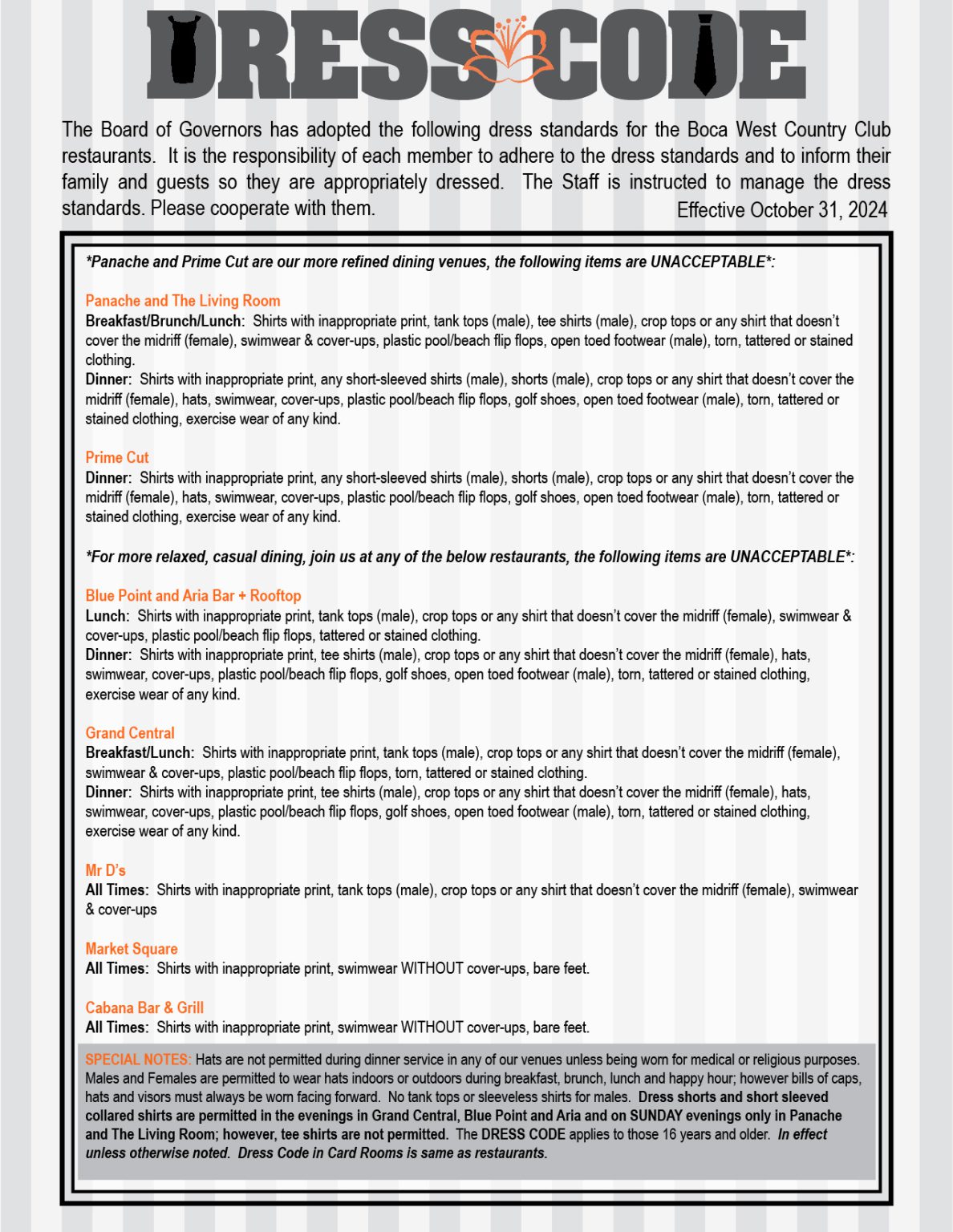 Boca West | Dress Code