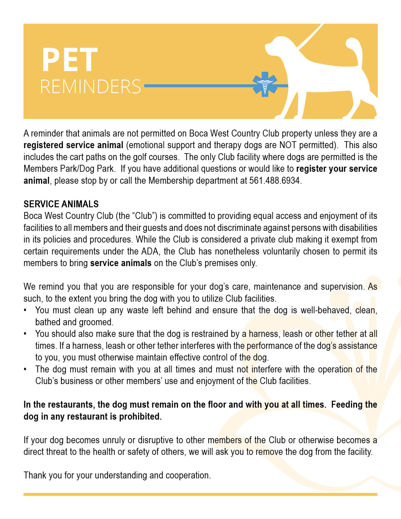 Boca West | Membership Information